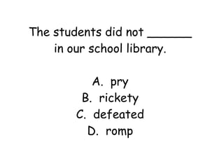 Grade 2 lesson 7 vocabulary power point | PPT