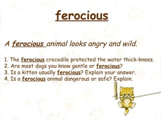 Grade 2 lesson 8 vocabulary power point | PPT