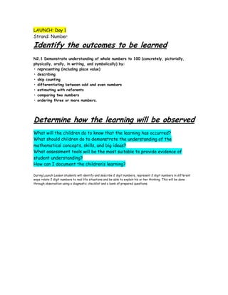 Grade 2 lessons on number | DOCX
