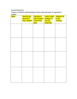 Grade 2 lessons on number | DOCX
