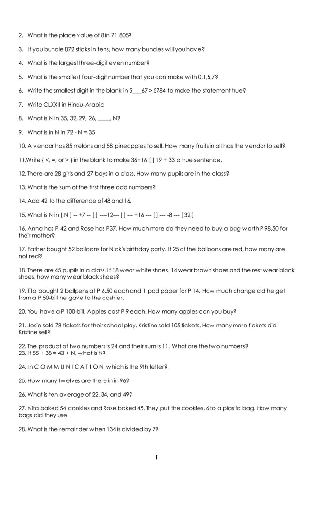 Grade 2 mtap reviewer