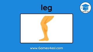 Grade 2, Power point- Lesson 5 ,part of body | PPTX