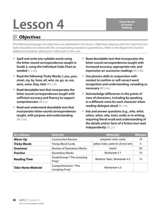 Grade 2 skills unit 2 teacher guide (1) | PDF