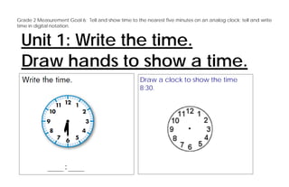 Grade 2 unit 1 | PDF