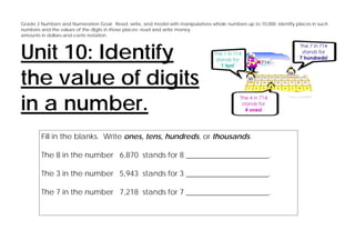 Grade 2 unit 10 | PDF