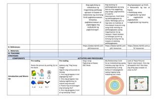 Grade Three-Overall-Daily Lesson Log for Catch Up Friday | DOCX