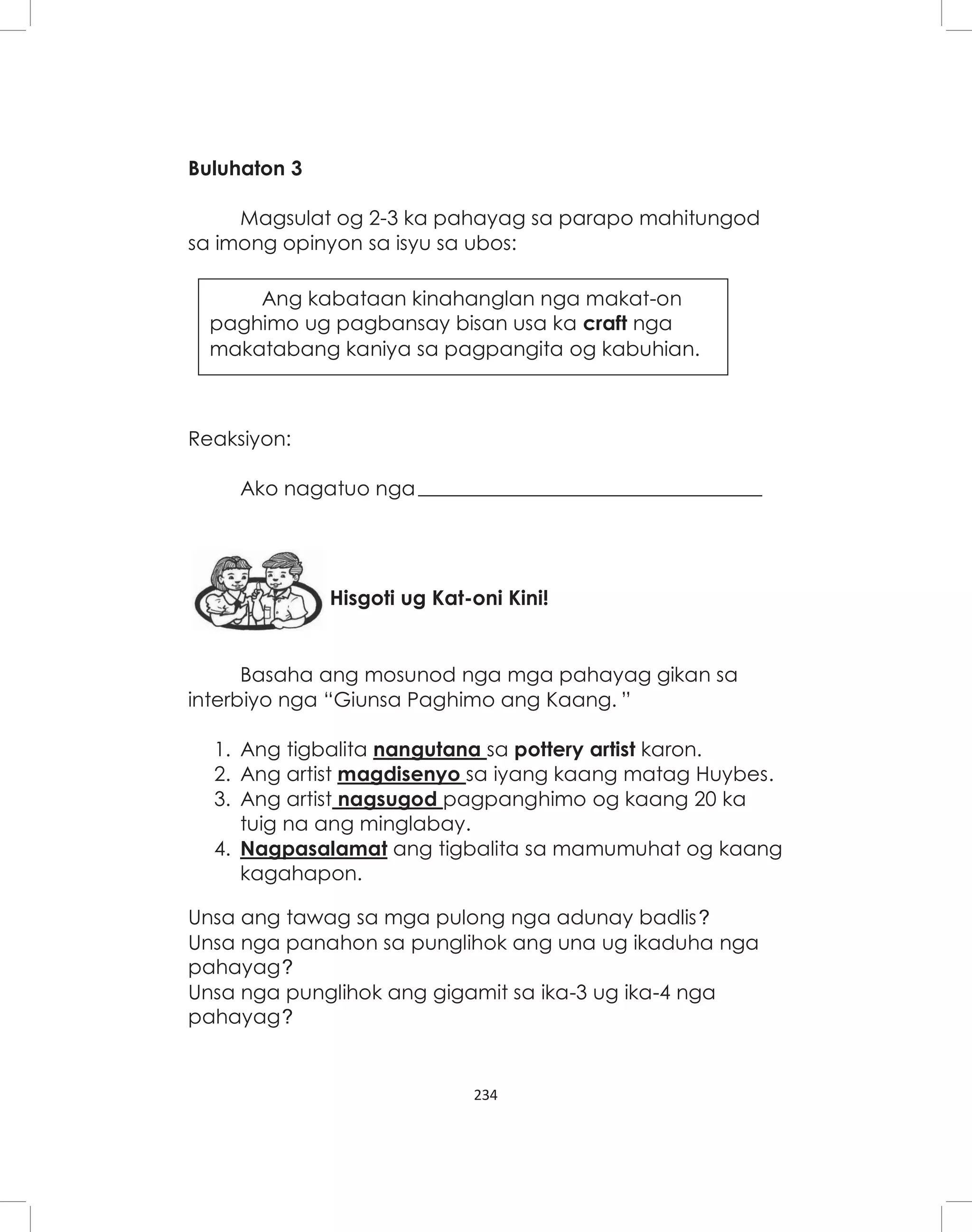 K TO 12 GRADE 3 LEARNER’S MATERIAL IN MTB-MLE Binisaya (MTB – Quarter 3) | PDF | Education