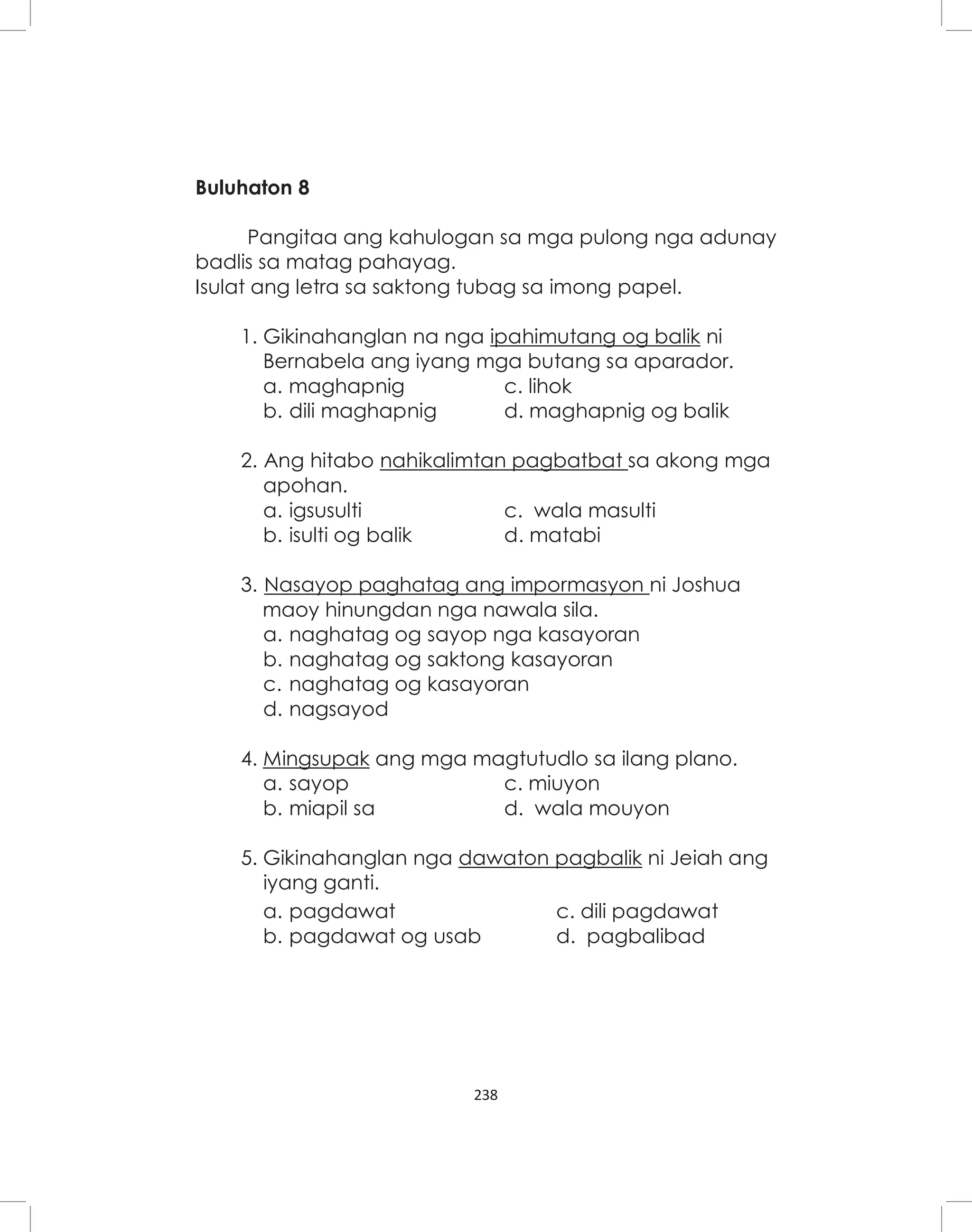 K TO 12 GRADE 3 LEARNER’S MATERIAL IN MTB-MLE Binisaya (MTB – Quarter 3) | PDF | Education