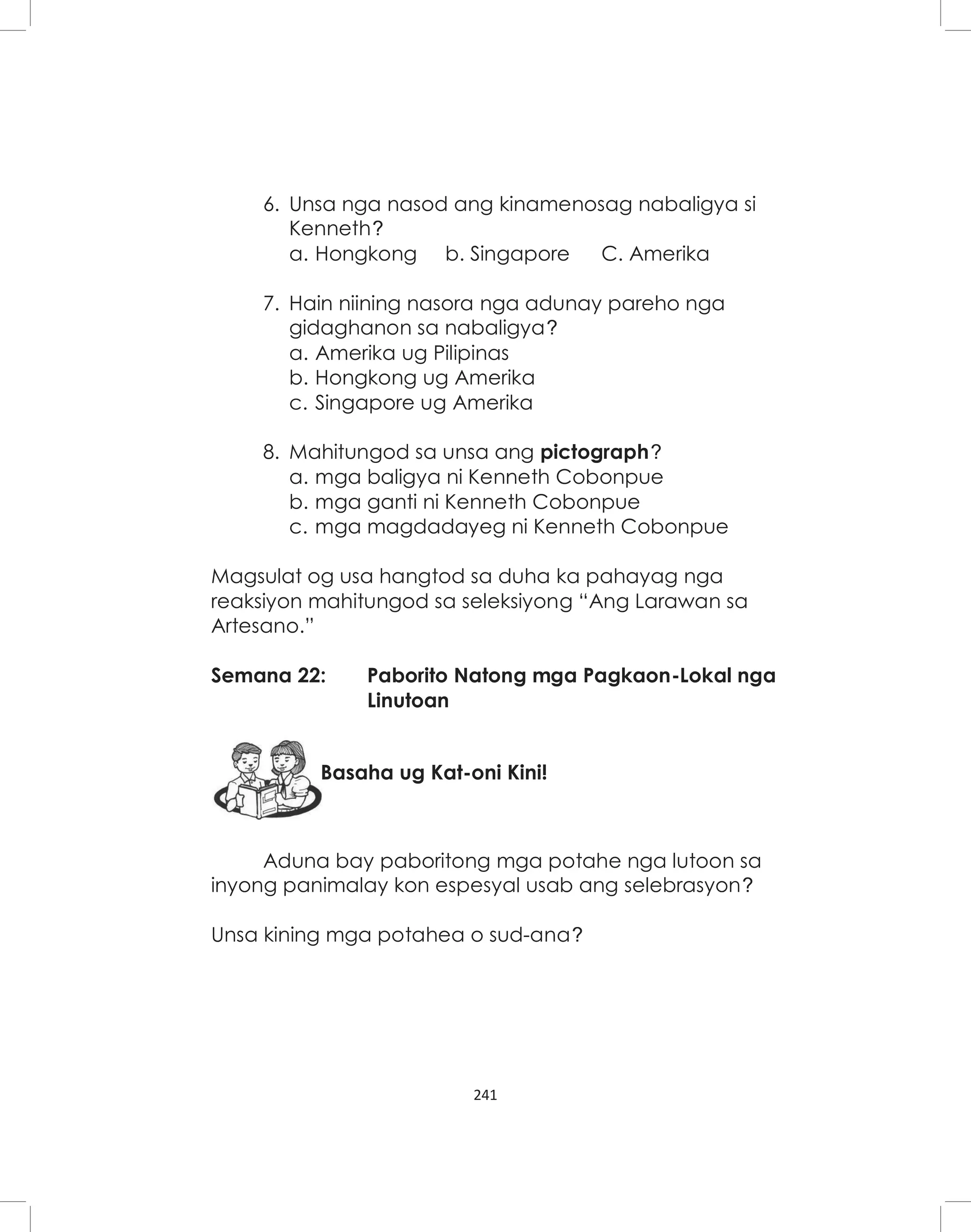 K TO 12 GRADE 3 LEARNER’S MATERIAL IN MTB-MLE Binisaya (MTB – Quarter 3) | PDF | Education