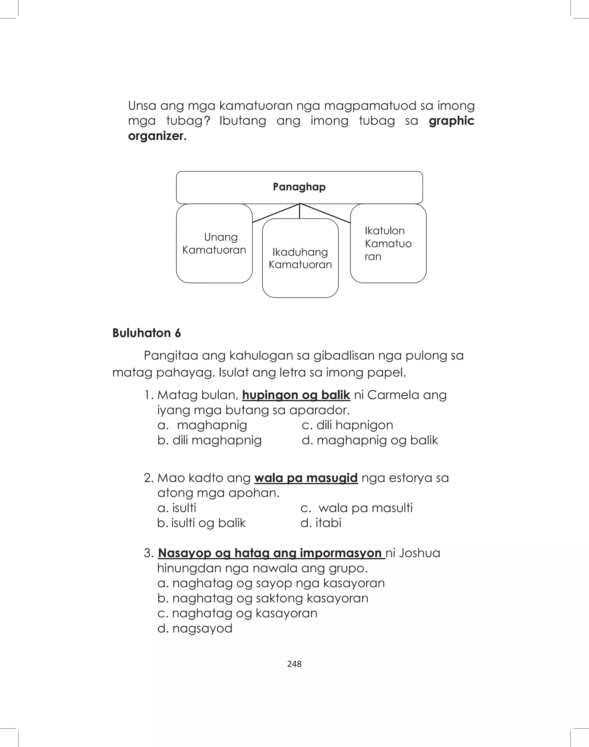 K TO 12 GRADE 3 LEARNER’S MATERIAL IN MTB-MLE Binisaya (MTB – Quarter 3) | PDF | Education