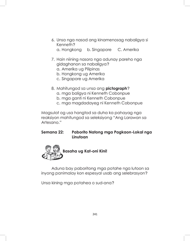K TO 12 GRADE 3 LEARNER’S MATERIAL IN MTB-MLE Binisaya (MTB – Quarter 3) | PDF | Education