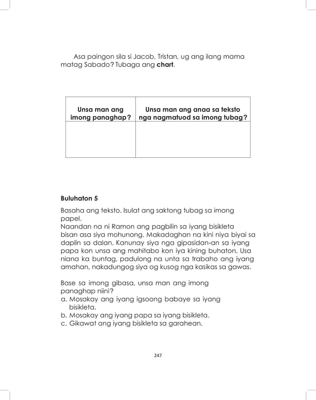 K TO 12 GRADE 3 LEARNER’S MATERIAL IN MTB-MLE Binisaya (MTB – Quarter 3) | PDF | Education