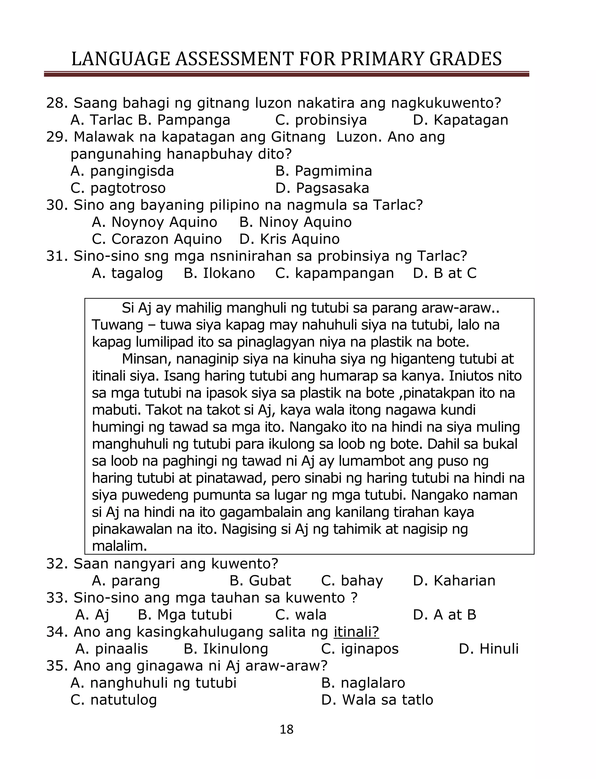 GRADE 3 LAPG Reviewer Filipino and English.pdf