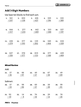 Grade 3 math workbooks | PDF