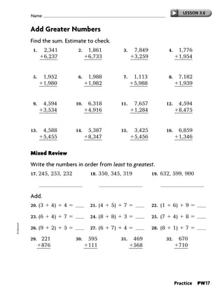 Grade 3 math workbooks | PDF
