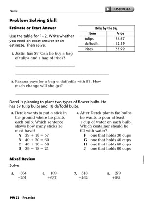 Grade 3 math workbooks | PDF