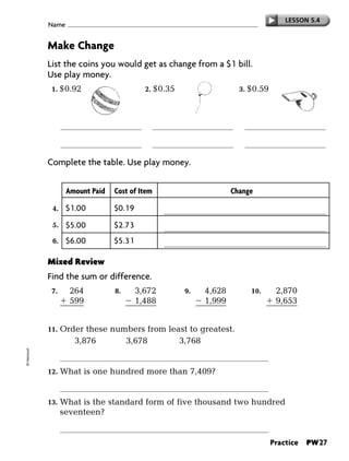 Grade 3 math workbooks | PDF