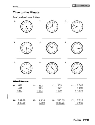 Grade 3 math workbooks | PDF