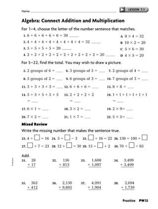 Grade 3 math workbooks | PDF