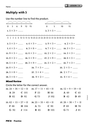 Grade 3 math workbooks | PDF