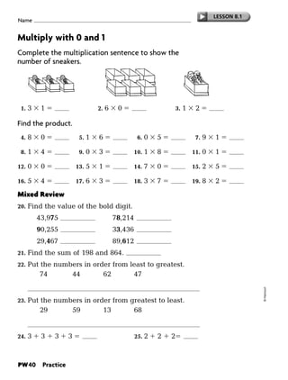 Grade 3 math workbooks | PDF