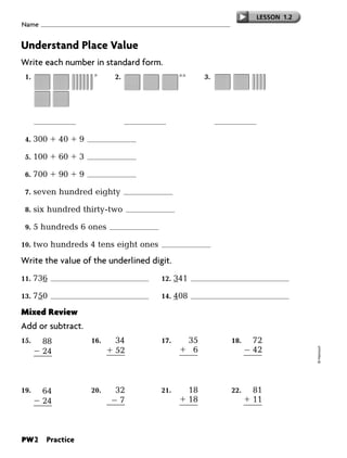 Grade 3 math workbooks | PDF