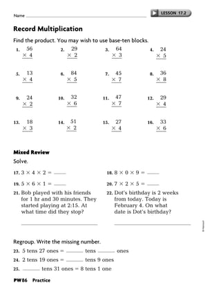 Grade 3 math workbooks | PDF