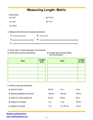 Grade 3 measuring_length_metric | PDF