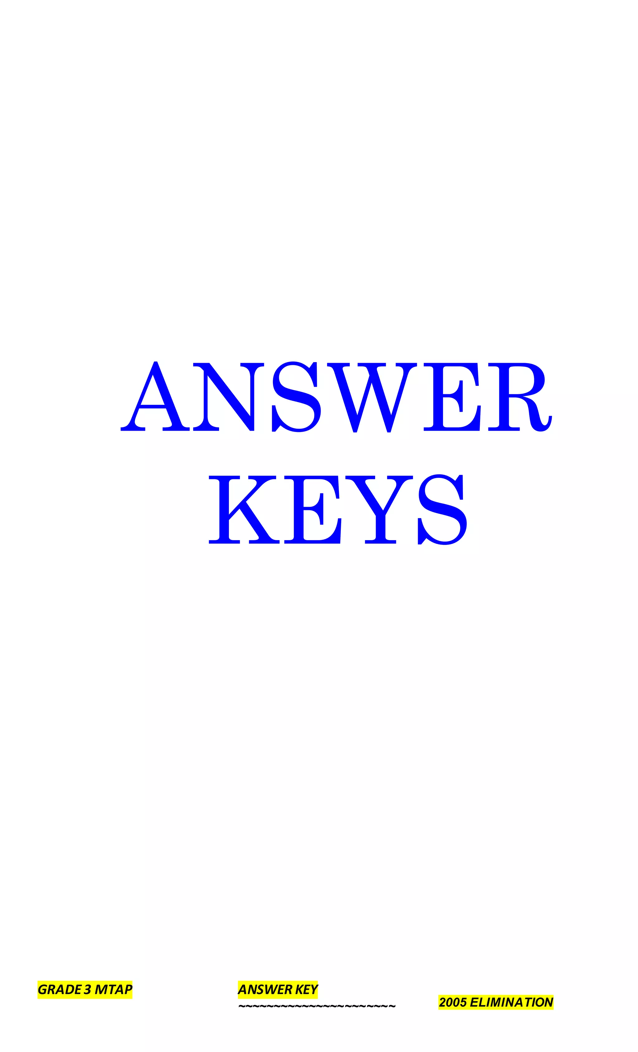 Grade 3 MTAP Reviewer | PDF