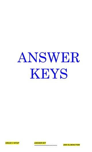 Grade 3 MTAP Reviewer | PDF