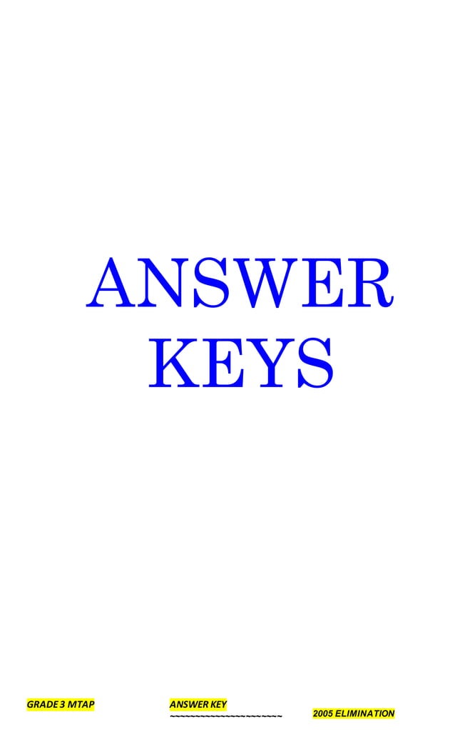 Grade 3 MTAP Reviewer | PDF