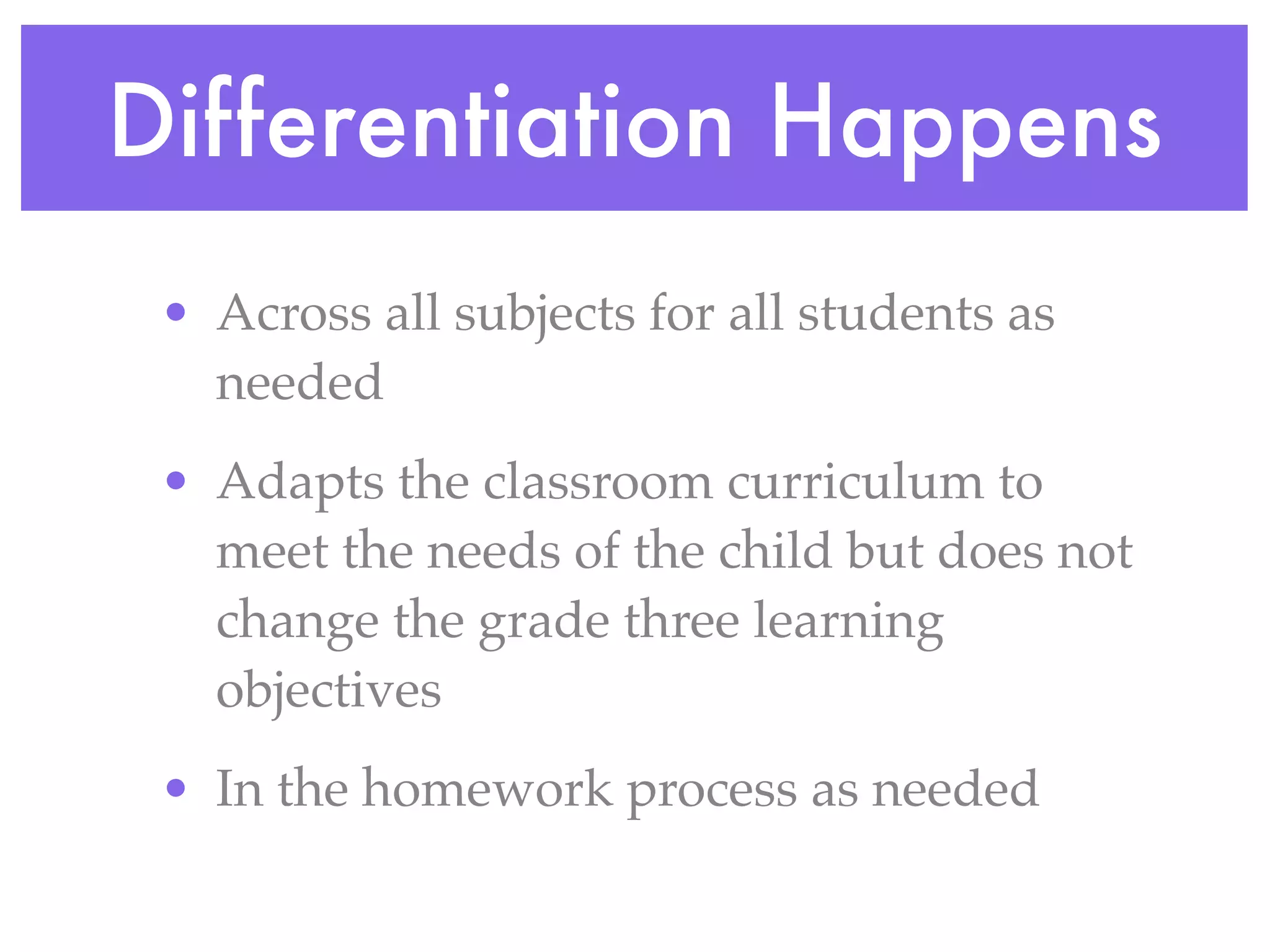 Grade 3 Open House | KEY