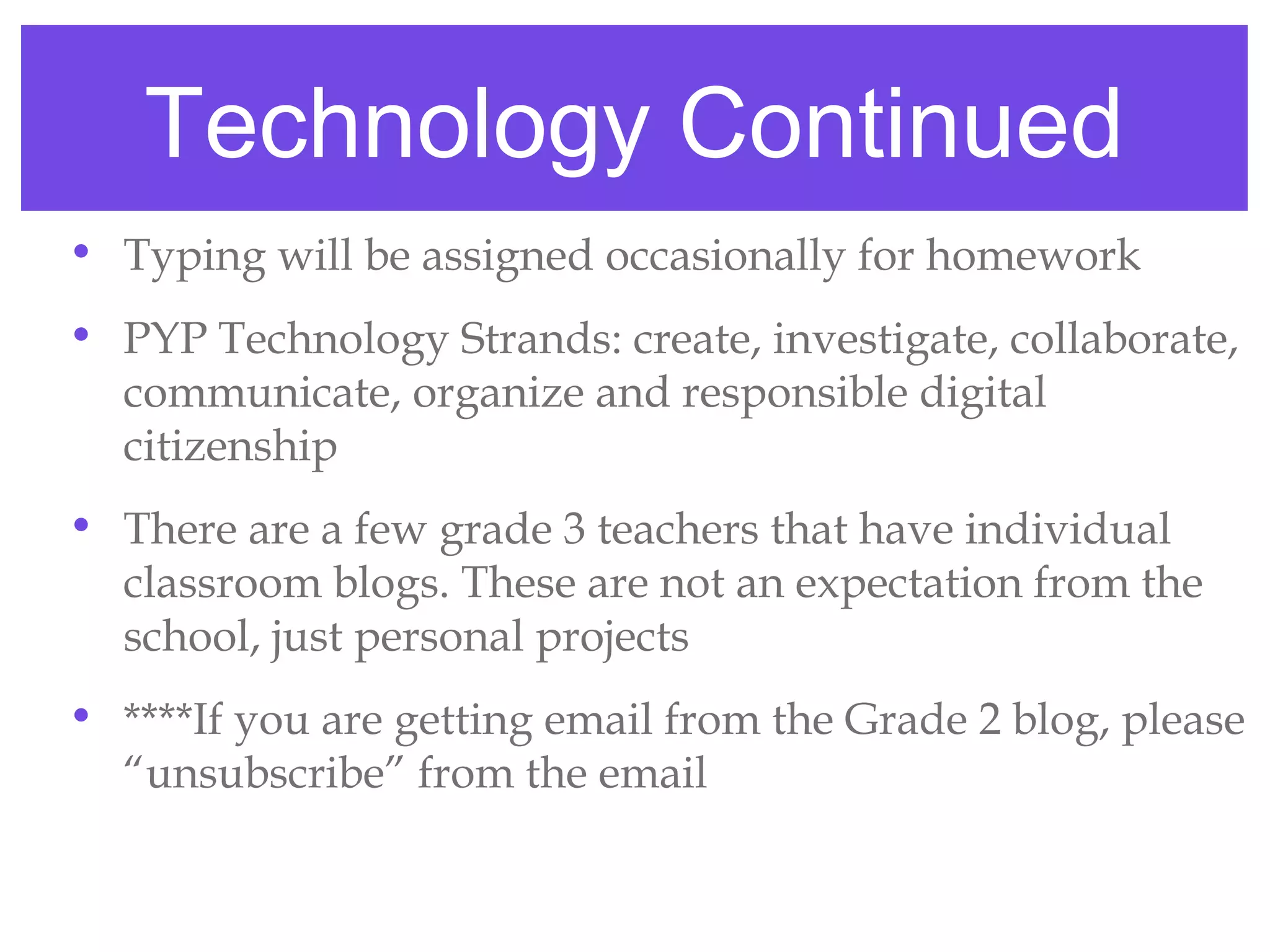 Grade 3 Open House International School of Tanganyika | PPT