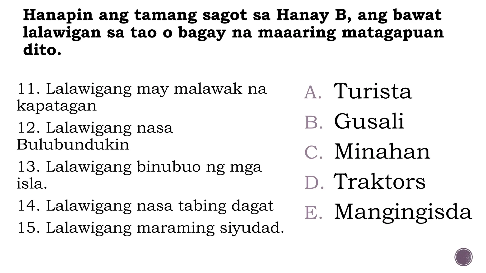 Araling Panlipunan_Grade 3_Quiz#1.powerpoint | PPTX