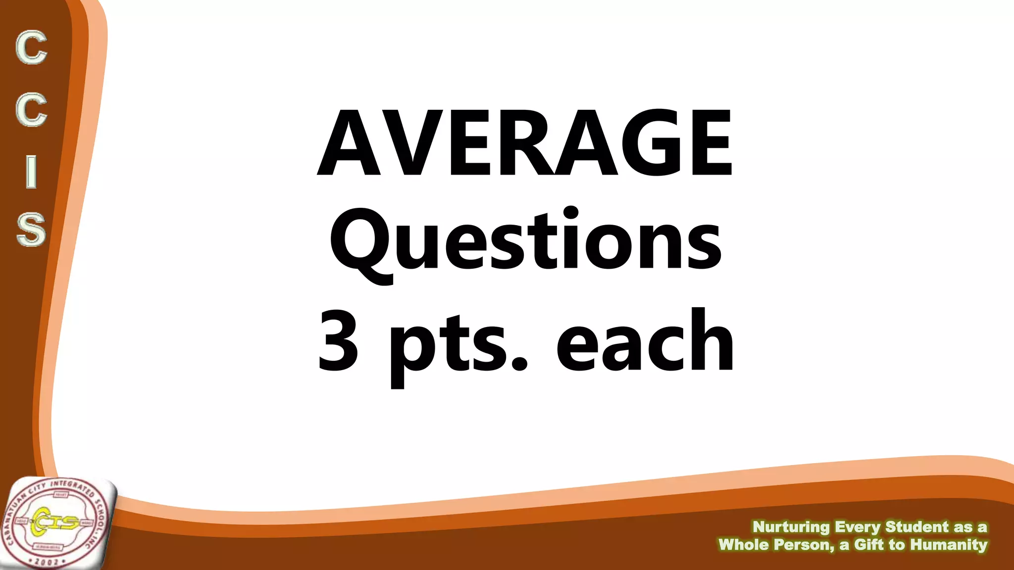 Grade 3 quiz bee | PPTX