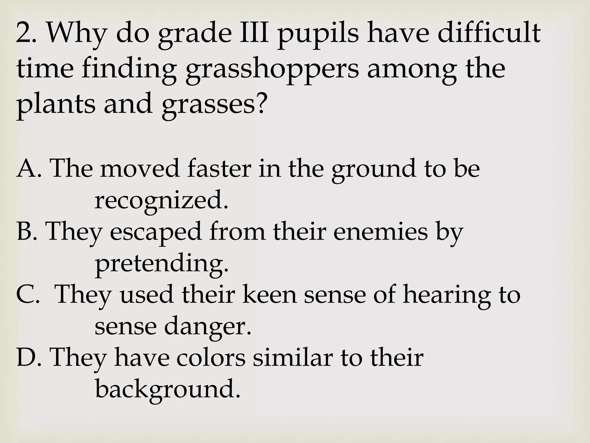 Grade 3 science quiz bee | PPTX