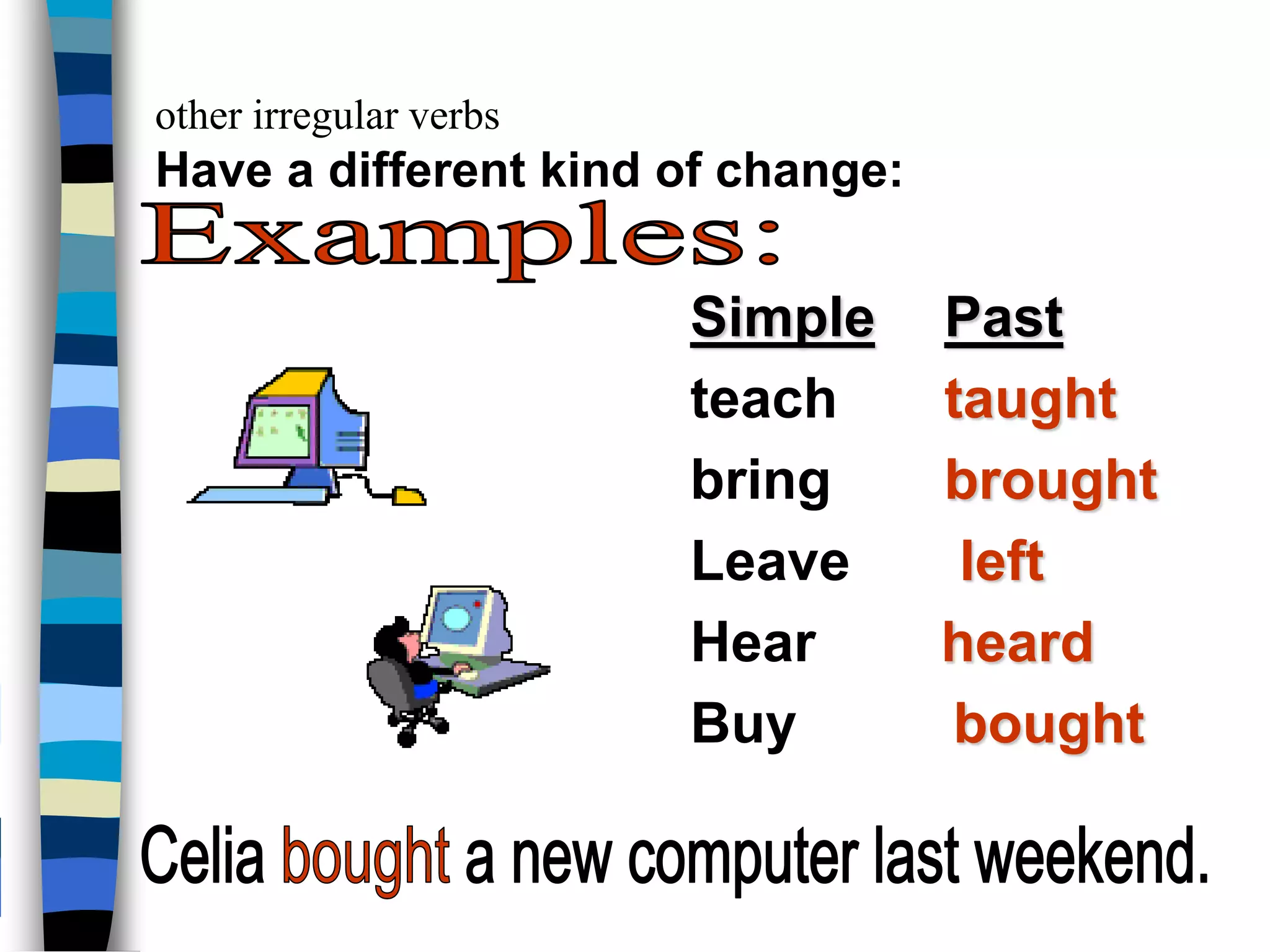 Grade 3 simple past tense of regular verbs | PPT