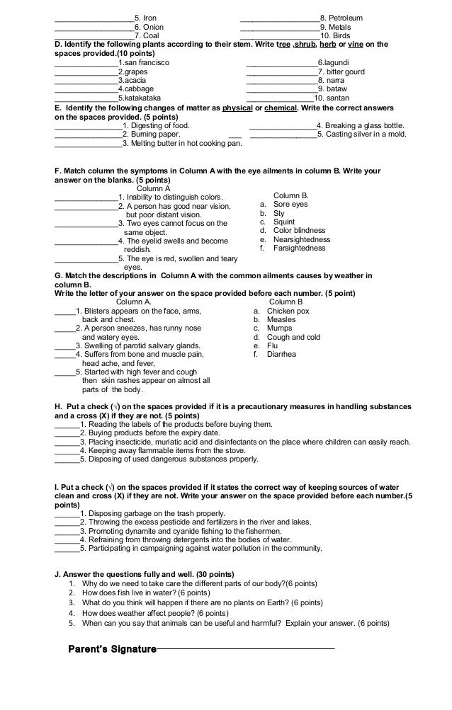 Grade 4 1st assessment