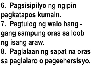 Grade 4 e.p.p. quarter 2 aralin 1-h.e. tungkulin sa sarili | PPTX