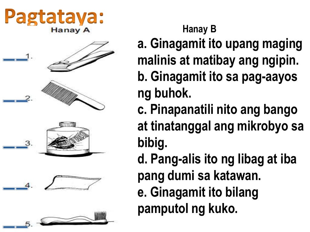 Grade 4 e.p.p. quarter 2 aralin 2 he mga kagamitan sa paglilinis at