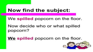 Sentences=subject and predicate | PPTX