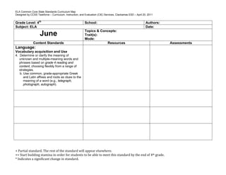 Grade4 ela | PDF