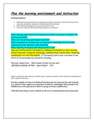 Grade 4 fractions lesson1 | DOCX