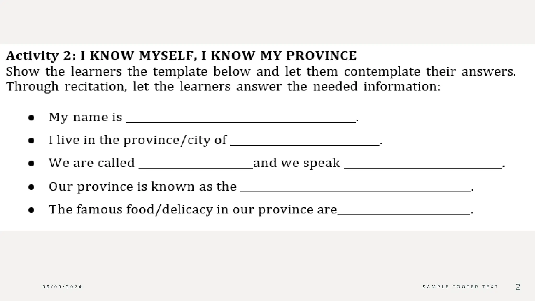 Grade 4 MAPEH My Cultural Identity and My Province Lesson 3 Week 3.pptx