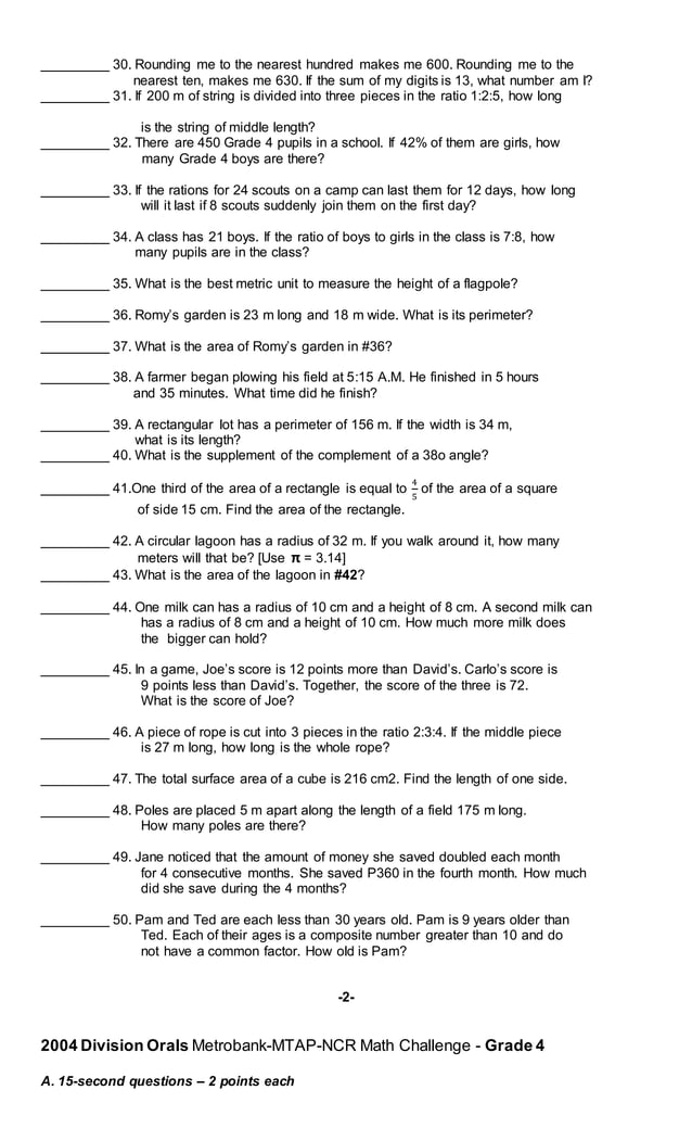 Grade 4 mtap reviewer | DOCX | Stamps and Coins | Collecting