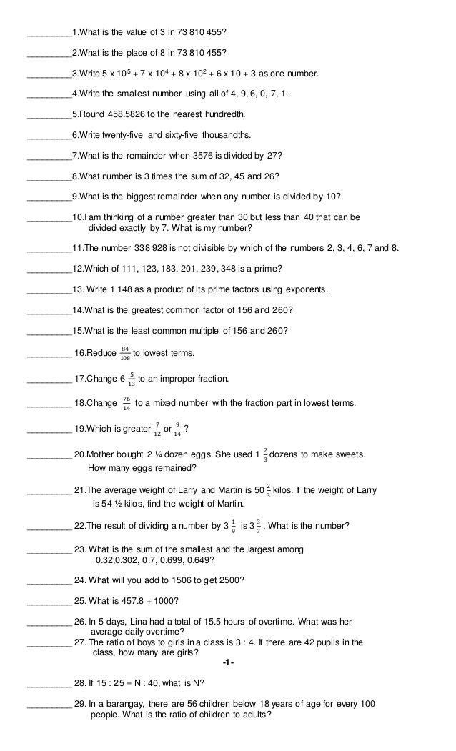 Grade 4 mtap reviewer