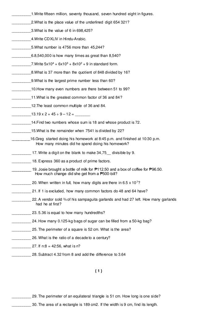 Grade 4 mtap reviewer