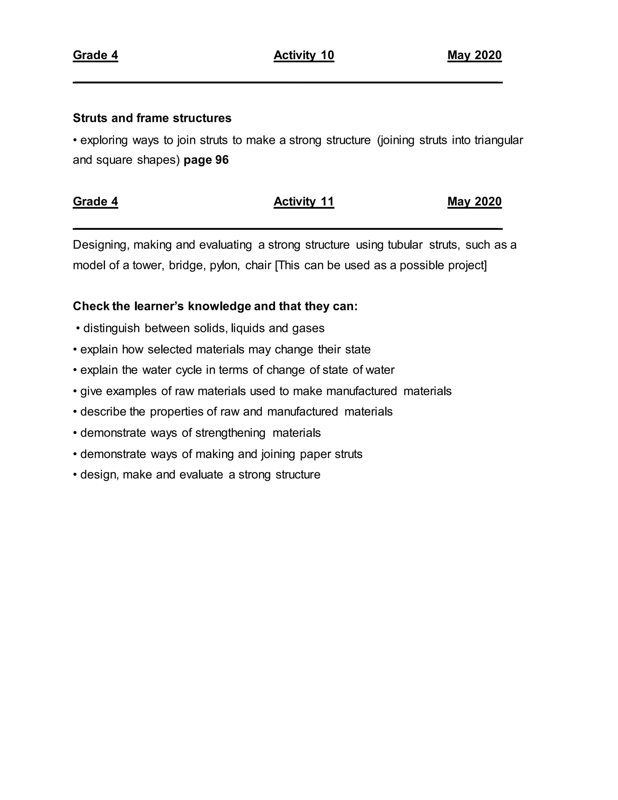 Grade 4 ns activity | DOCX
