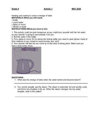 Grade 4 ns activity | DOCX