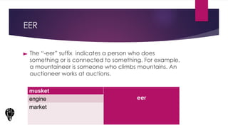 Grade4PrefixesandSuffixes-1.affixes suffixes | PPT